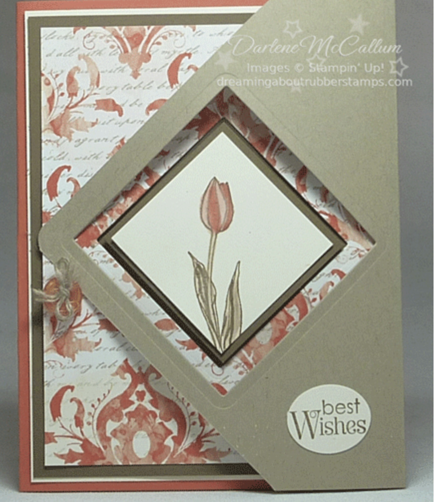 Fancy Fold Card with Square Openings